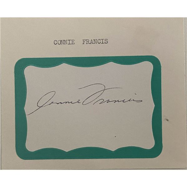Connie Francis orignal signature