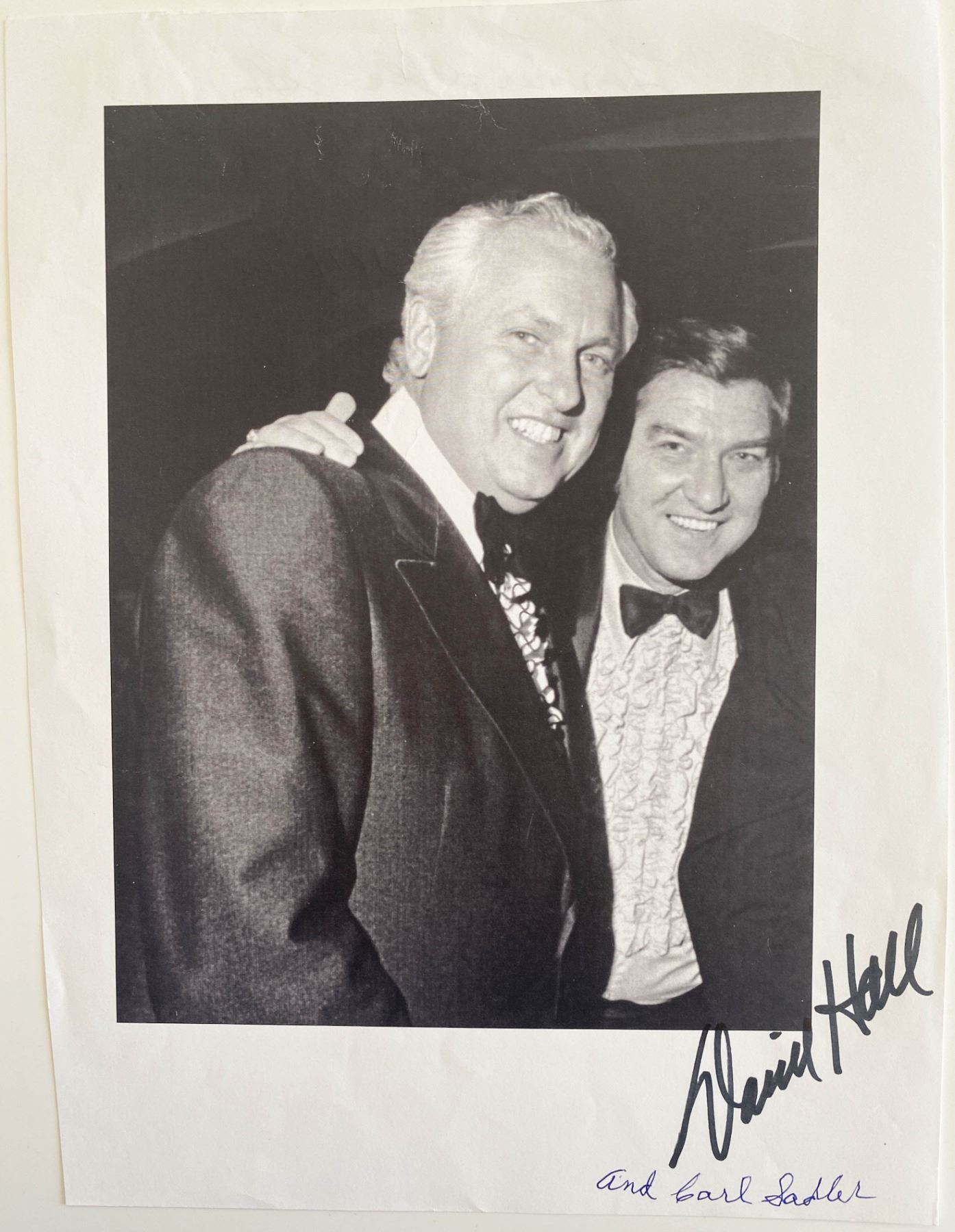 David Hall and Carl Sadler signed photo