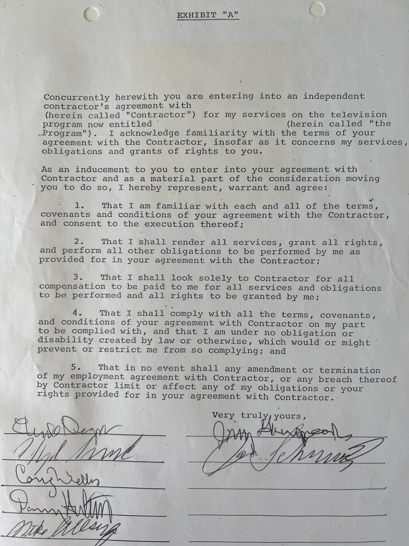 Three Dog Night signed contract