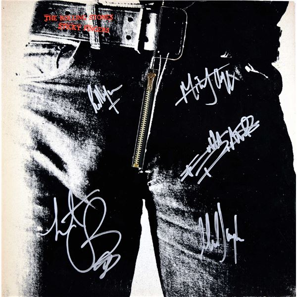 The Rolling Stones signed Sticky Fingers album