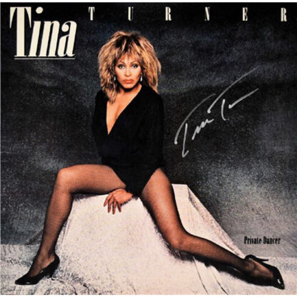 Tina Turner signed Private Dancer album