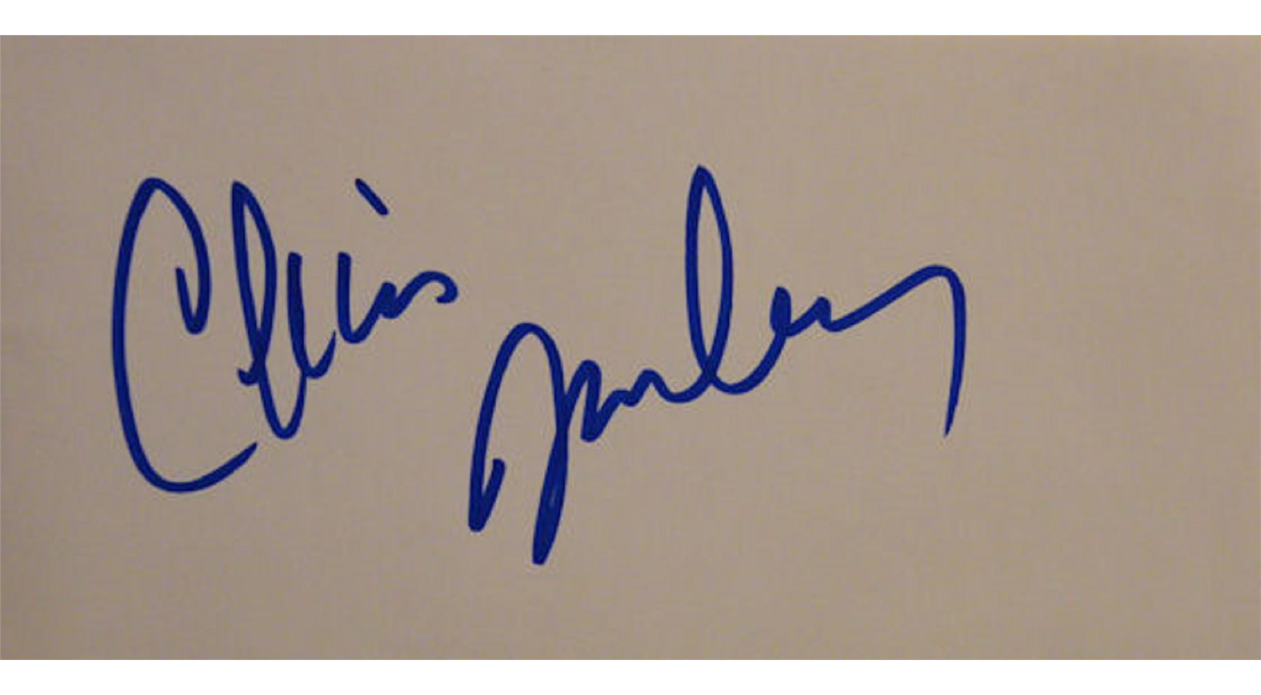 Comedian Chris Farley signature slip