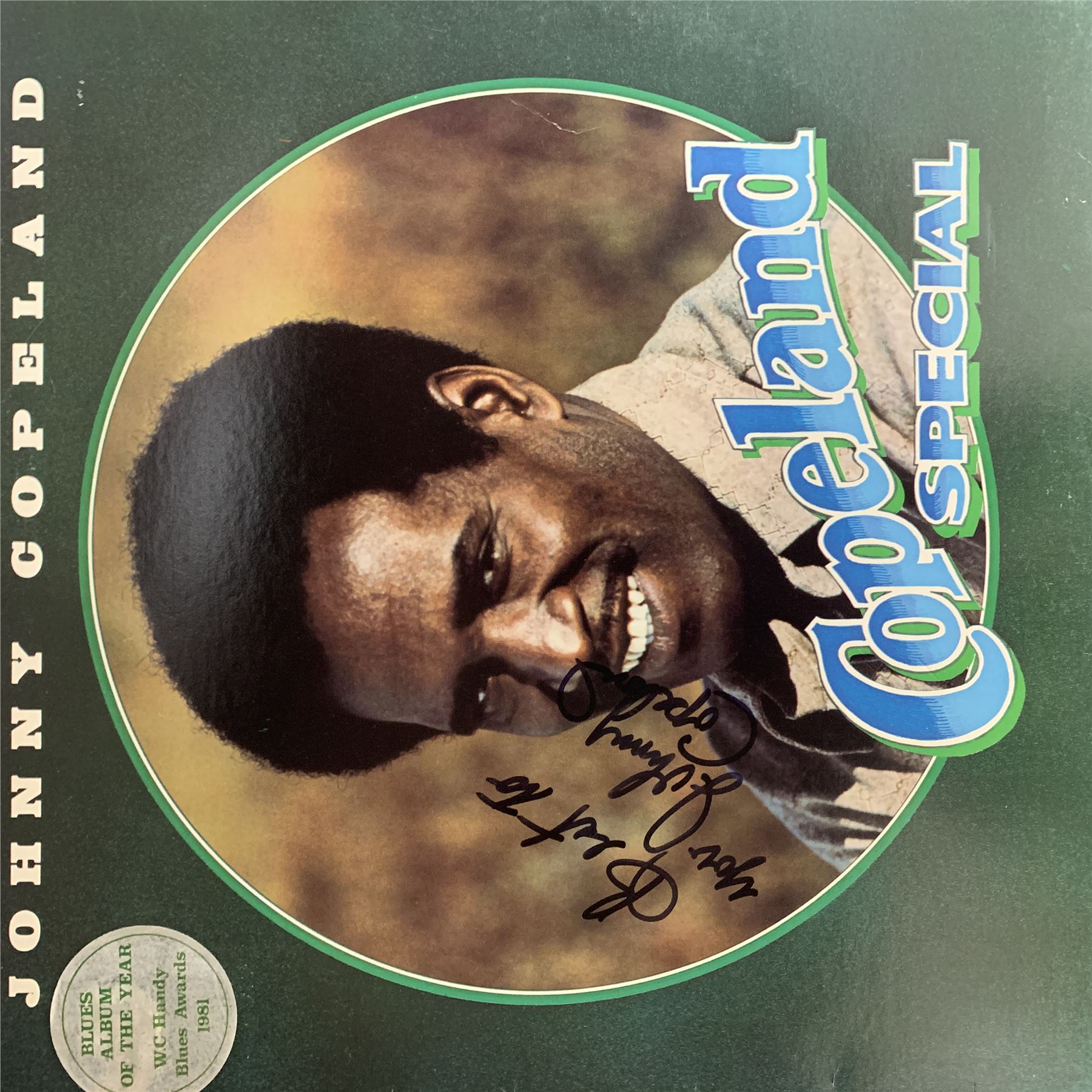 Johnny Copeland signed Copeland Special album
