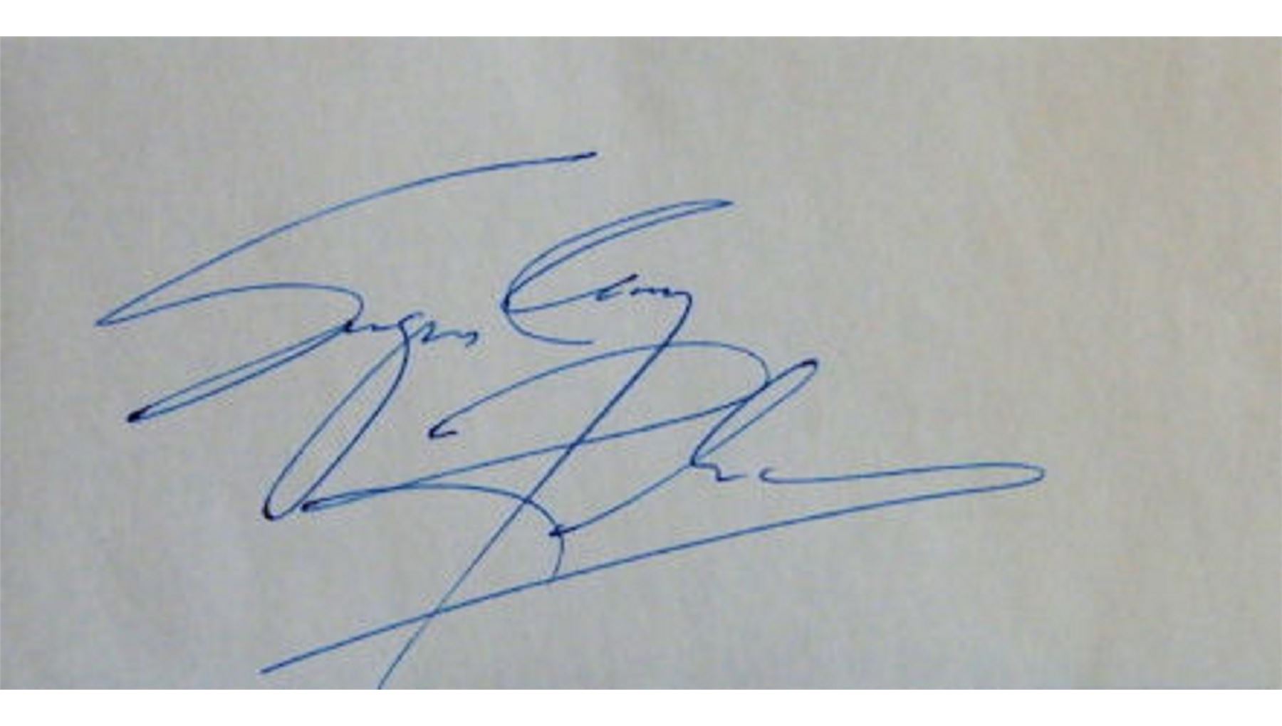 Sugar Ray Robinson signature slip