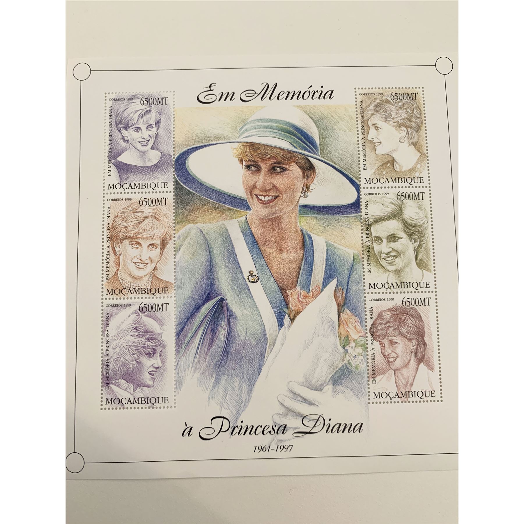 Princess Diana commemorative stamp set