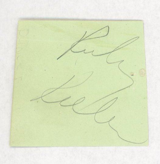 Ruby Keeler original signature