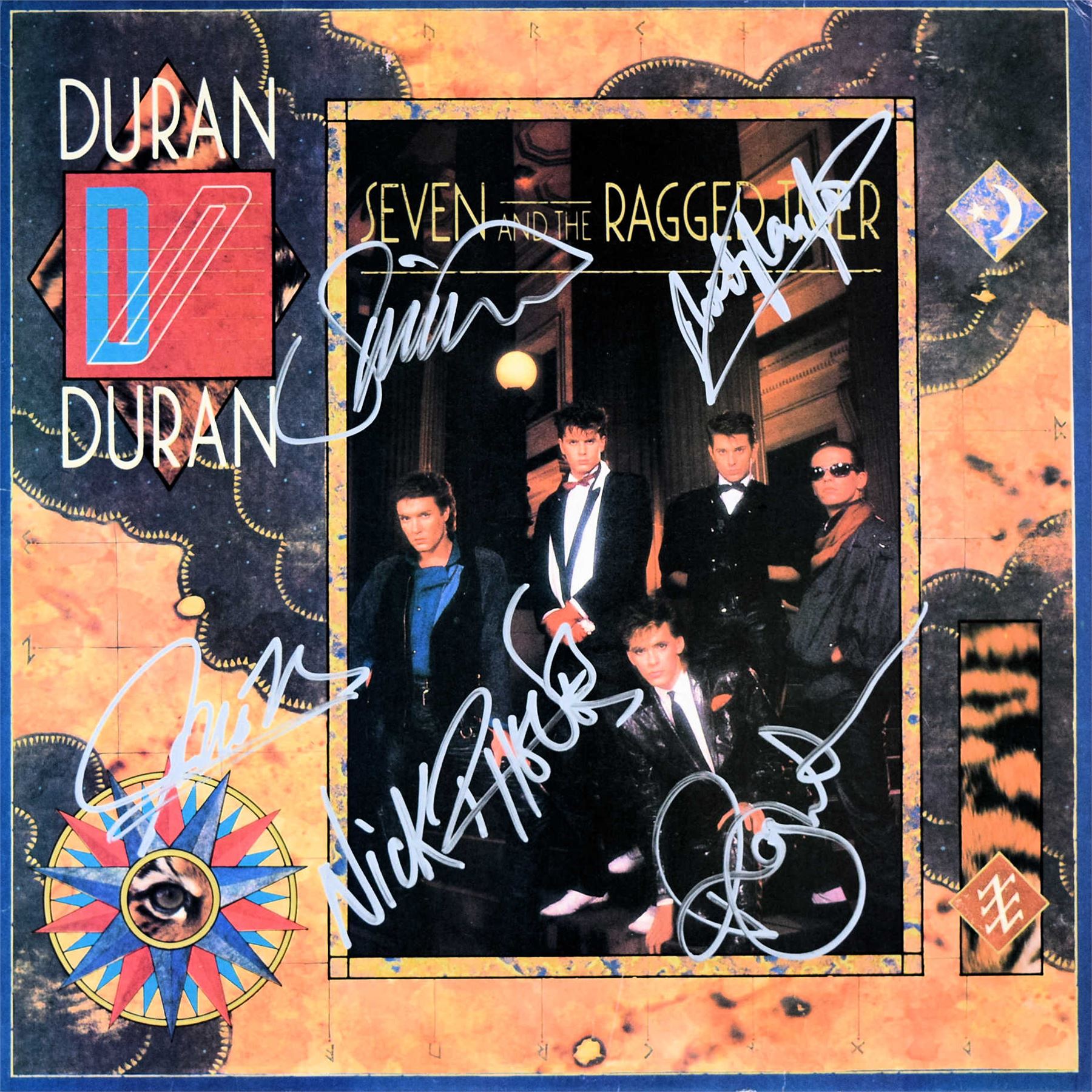 Duran Duran Seven And The Ragged Tiger signed album