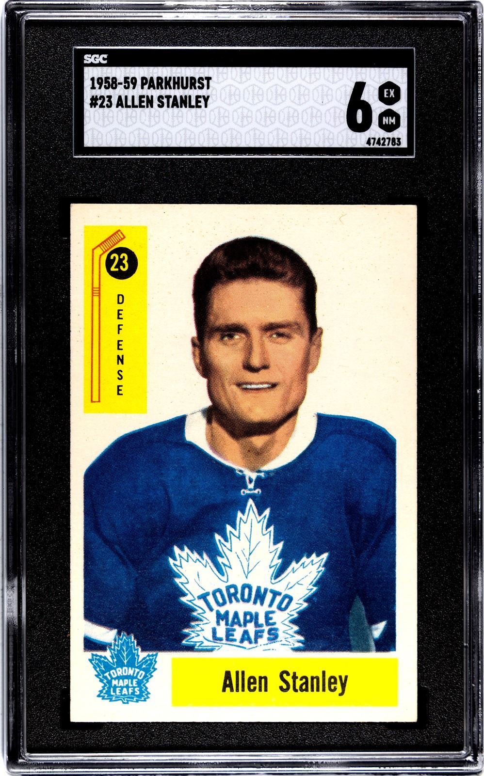 1958-59 Parkhurst #23 Allan Stanley