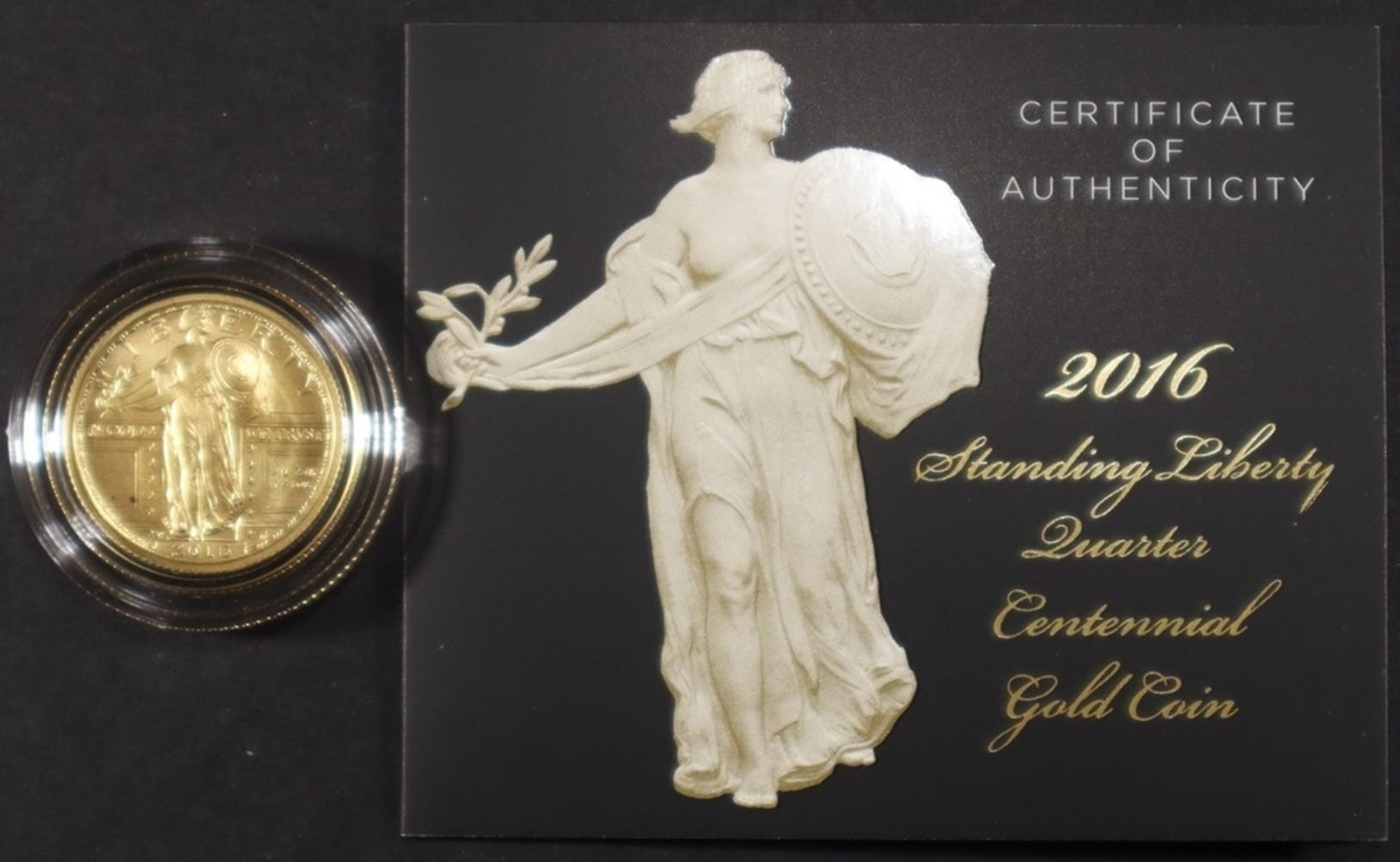 2016 STANDING LIBERTY GOLD QUARTER OGP