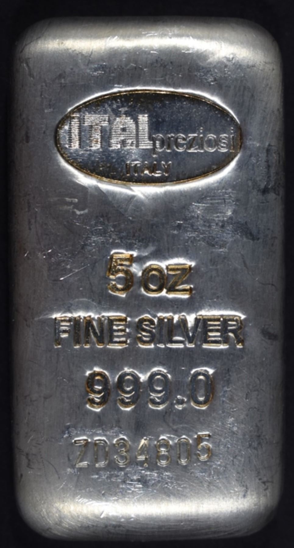 FIVE OZ .999 SILVER BAR