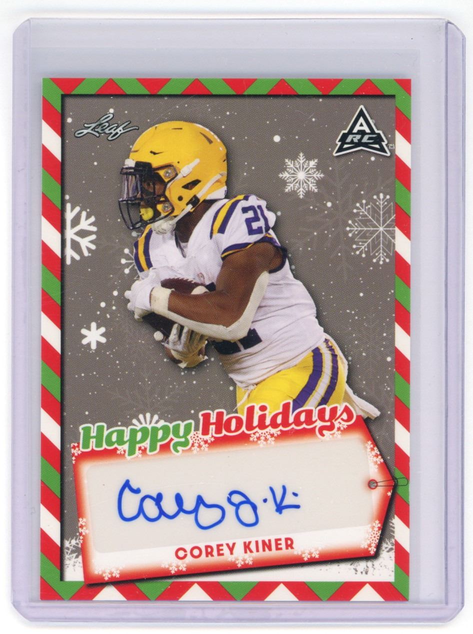 2022 Leaf Happy Holidays Autograph Corey Kiner