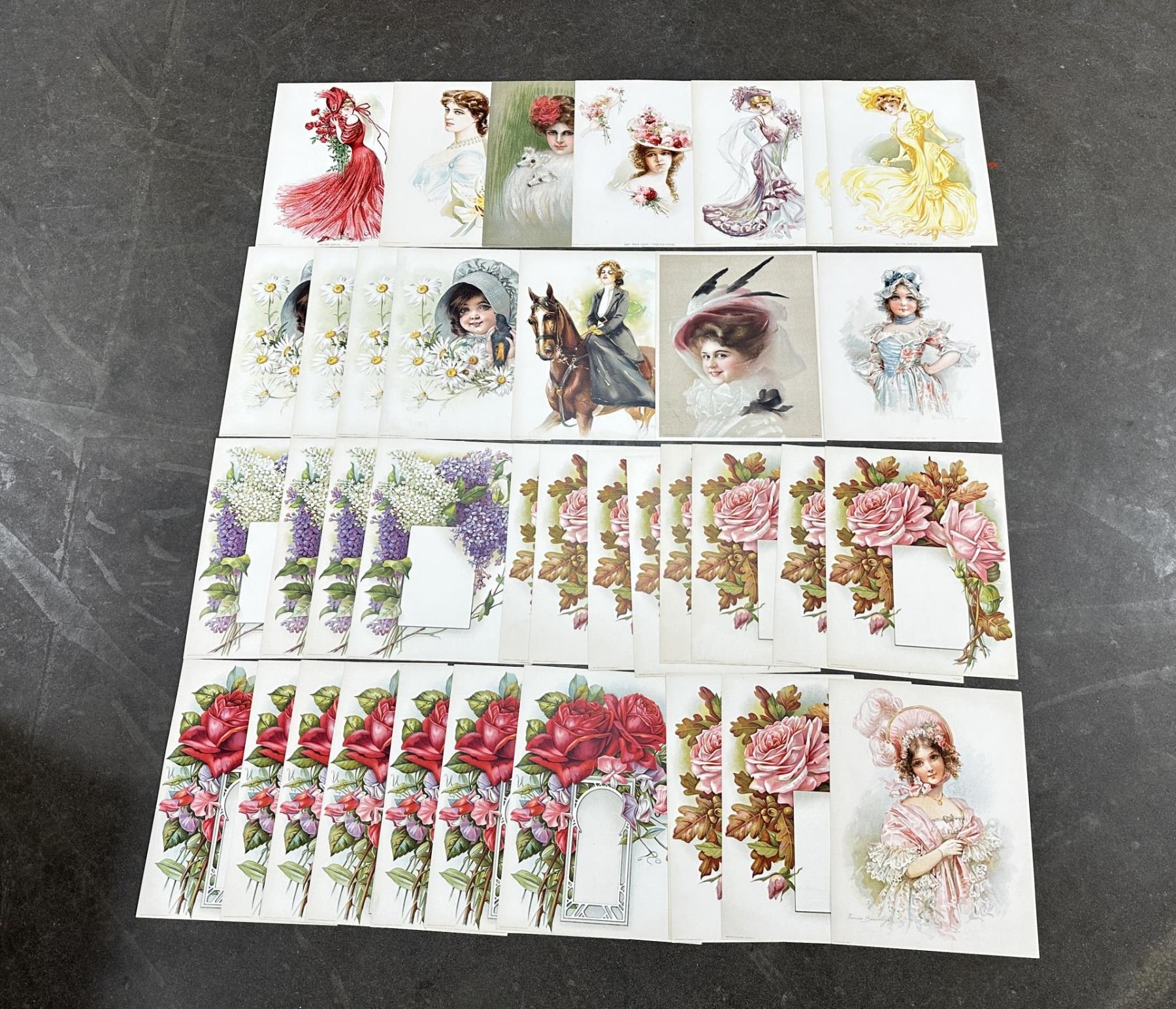 Collection of Antique Lithograph Prints
