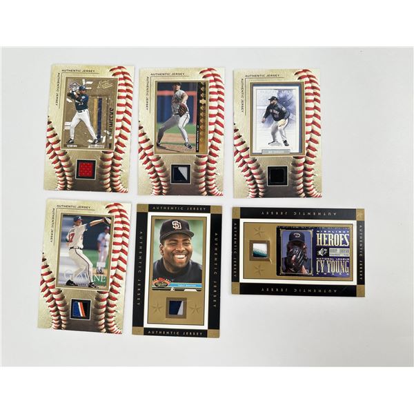 Collection of Baseball Jersey Patch Cards