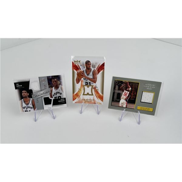 Tim Duncan Vince Carter Basketball Relic Cards