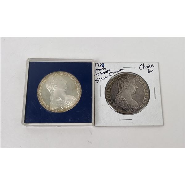 1780 Maria Theresa Austrian Thaler Coins