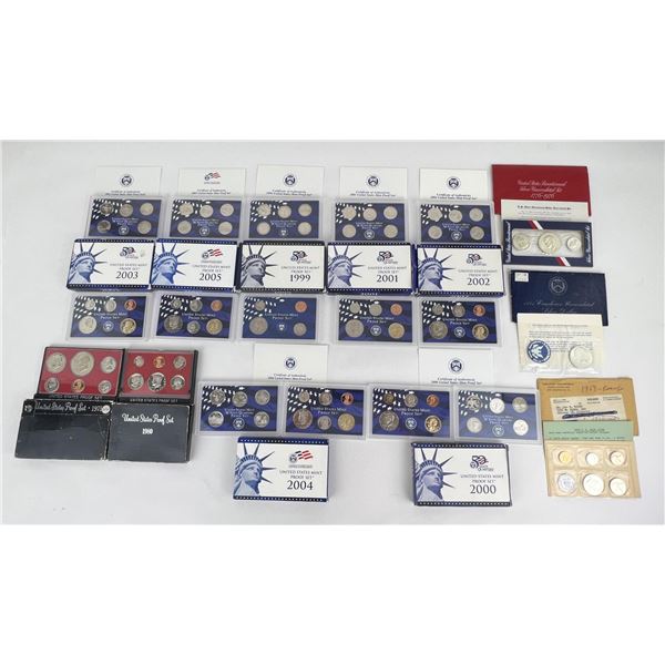 Collection of US Mint Proof Coin Sets