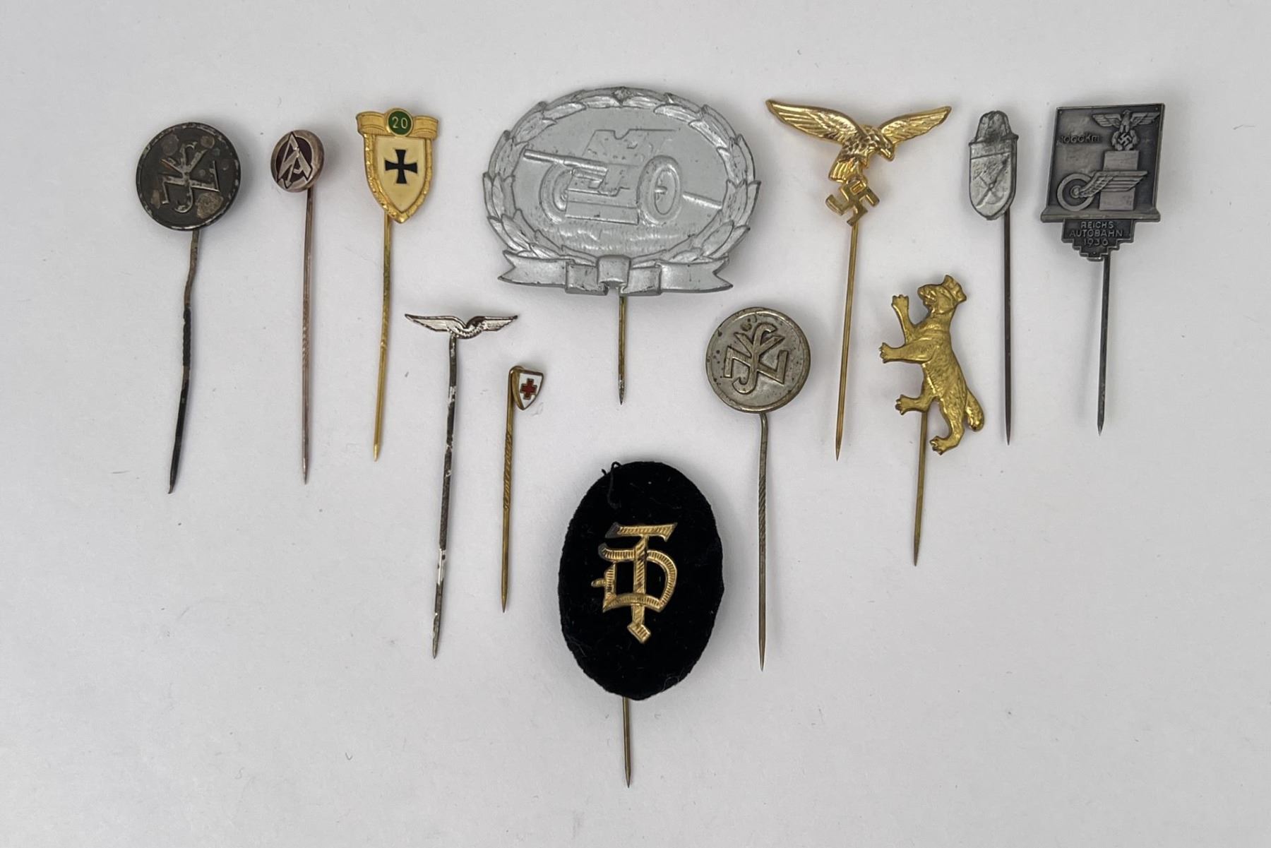Collection of WW2 German Stick Pins