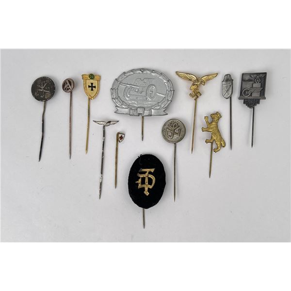 Collection of WW2 German Stick Pins