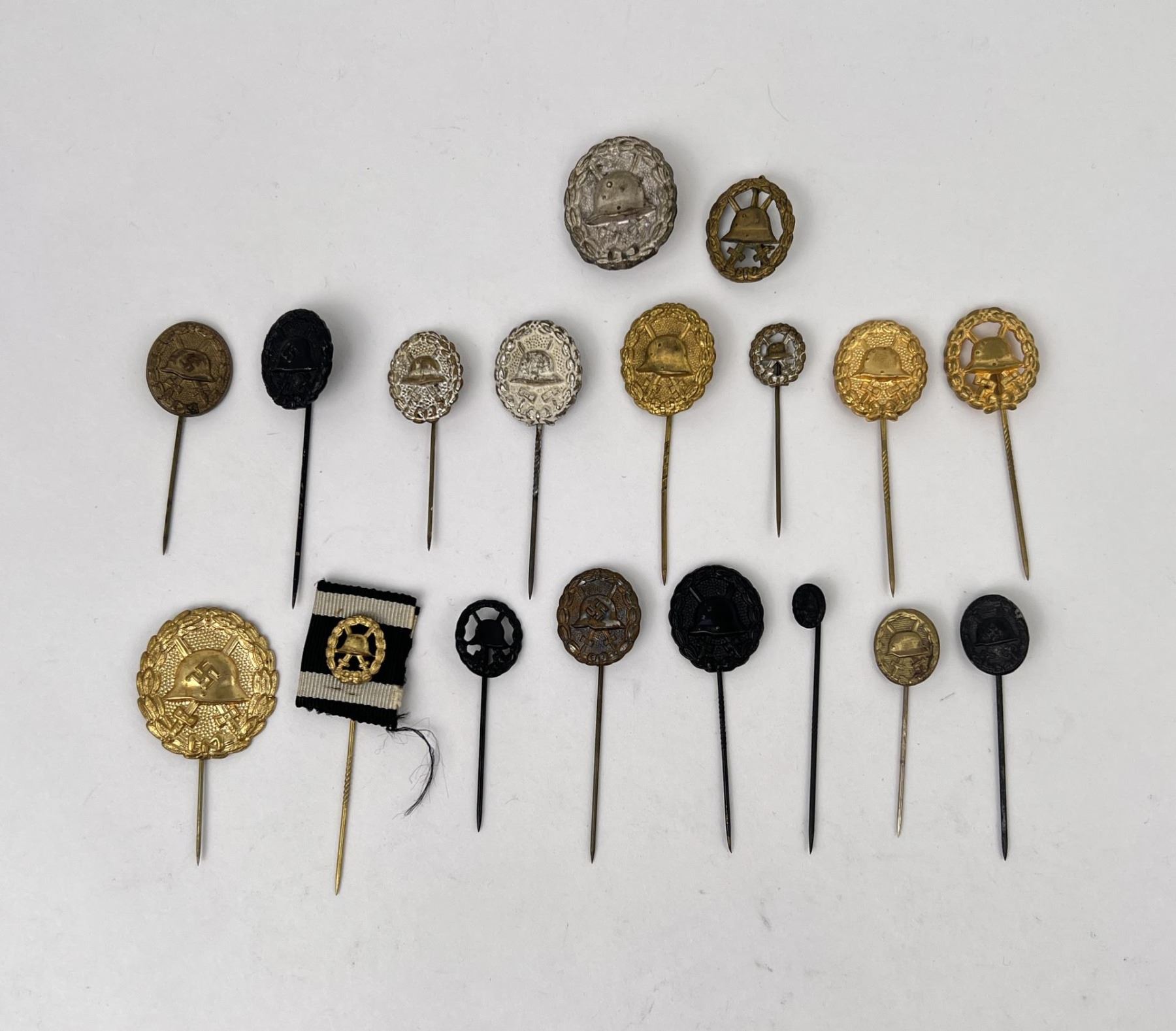 Collection of WWI and WW2 German Stick Pins