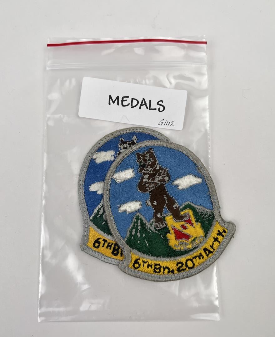 6th Battalion 20th Artillery Patches
