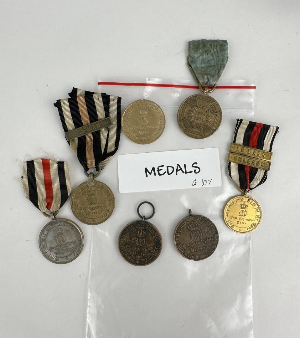 Collection of WWI WW1 Imperial German Medals