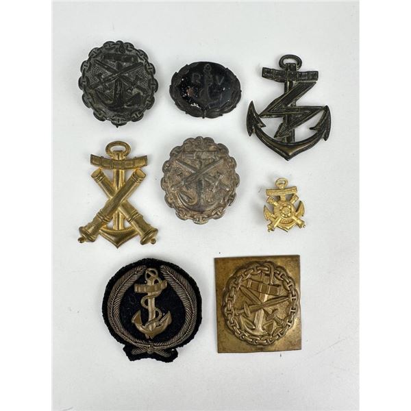 Collection of Imperial German Navy Badges
