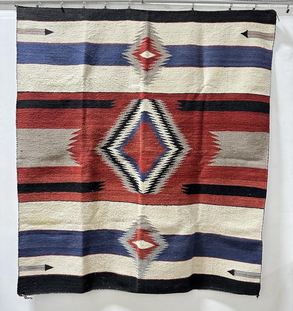 Navajo Indian Chiefs Blanket Rug Moki Revival