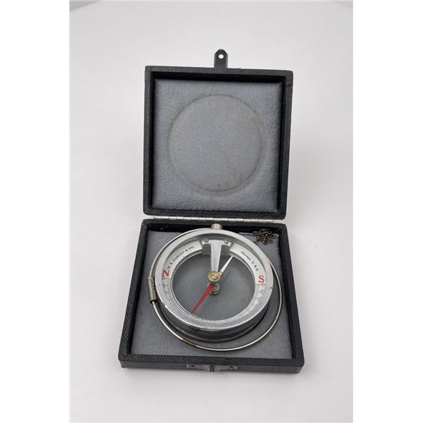 Vintage W.S. Darley Dip Needle Surveying Compass