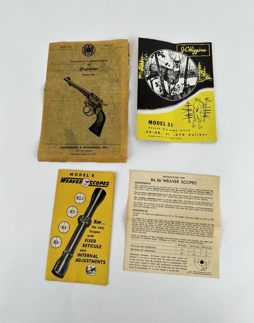 Firearm and Scope Manuals