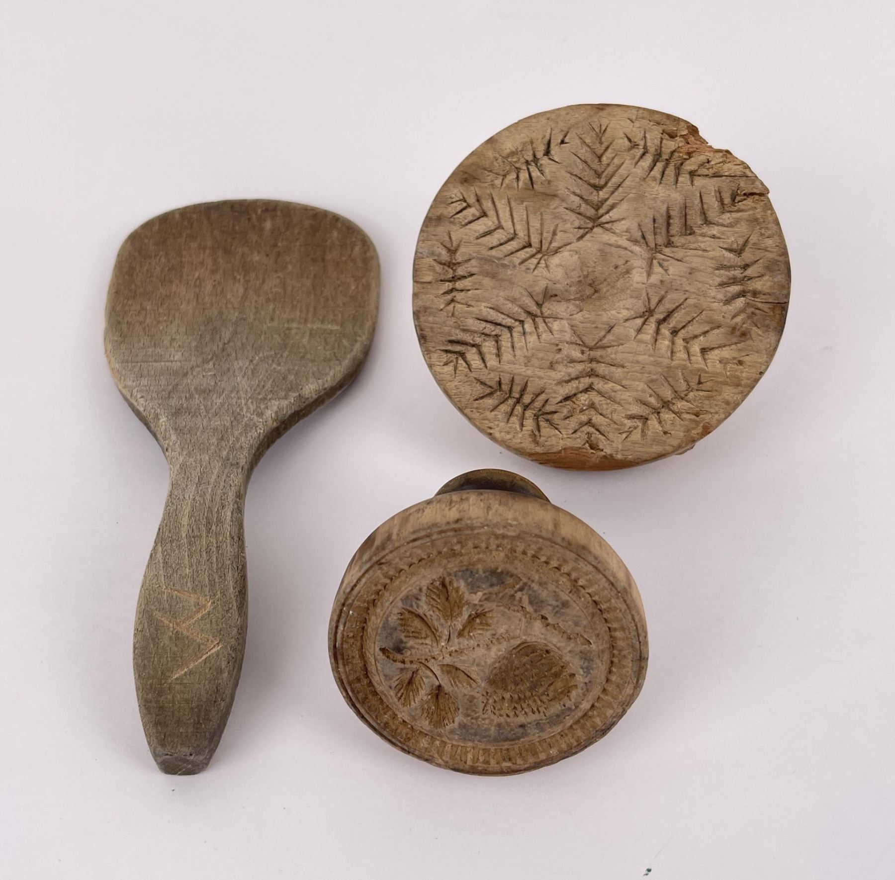 Antique Wood Butter Molds