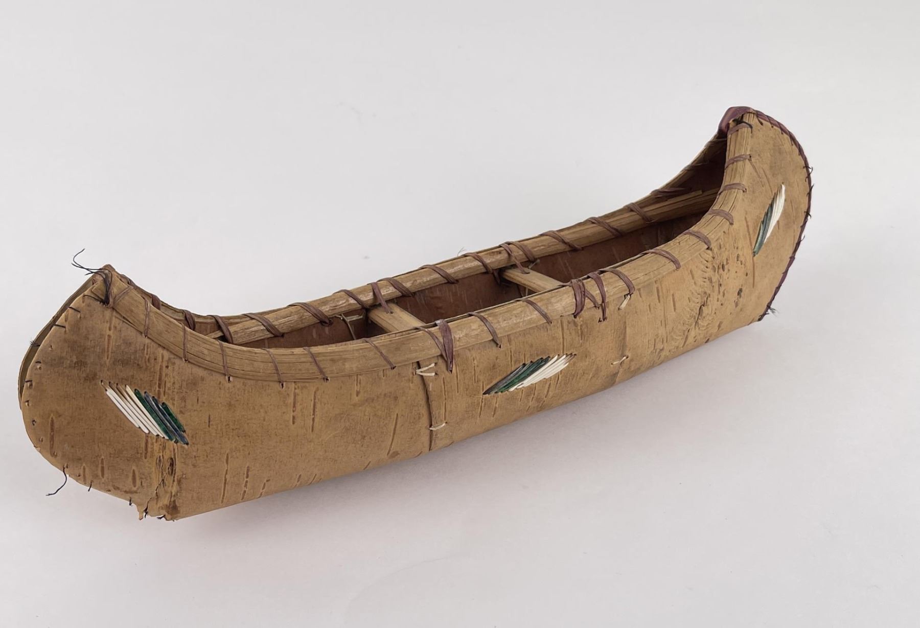 Ojibwe Native American Indian Bark Canoe