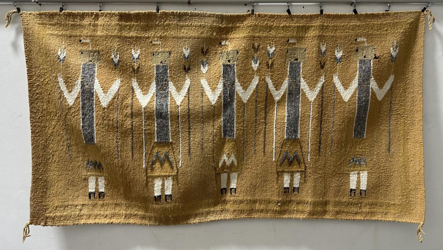 Navajo Indian Yei Dancer Rug