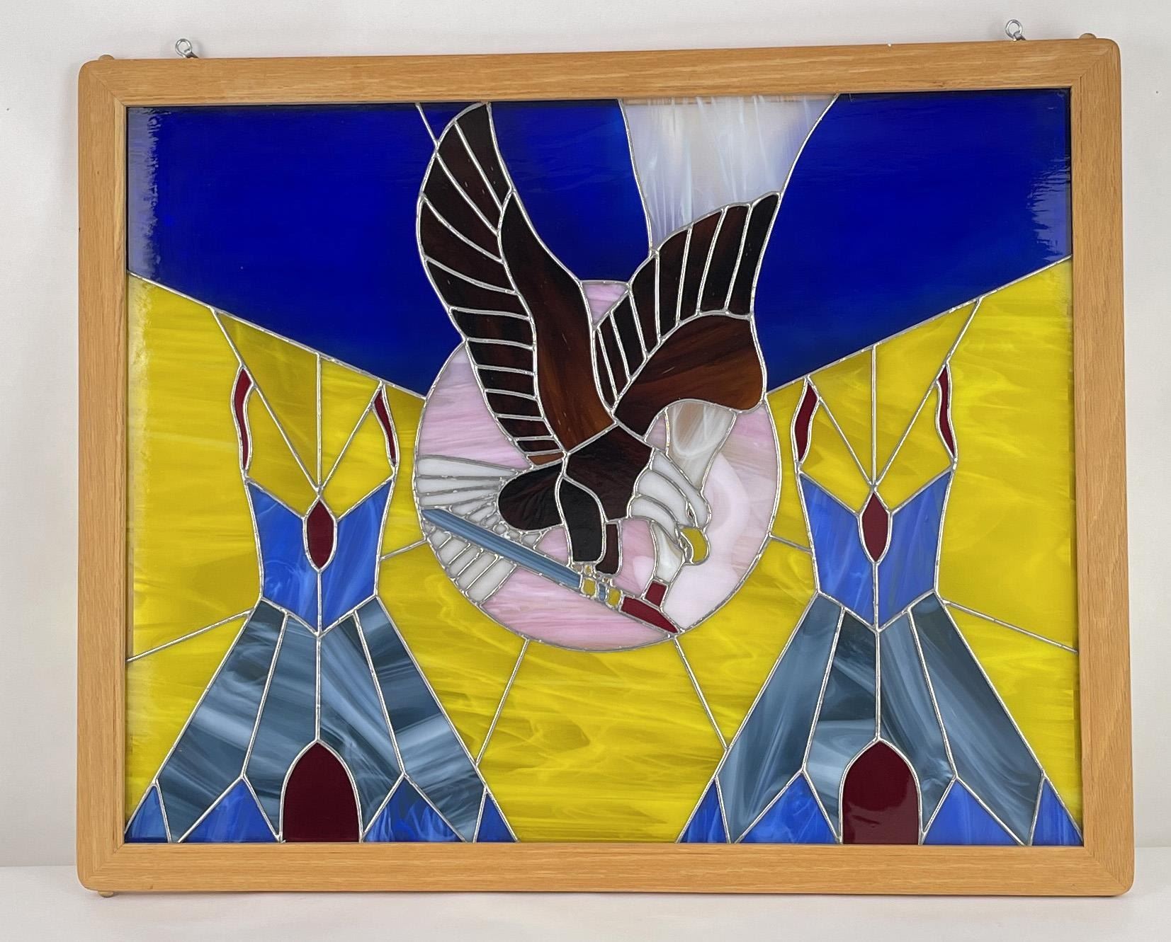 Greg Holy Bull Stained Glass Window