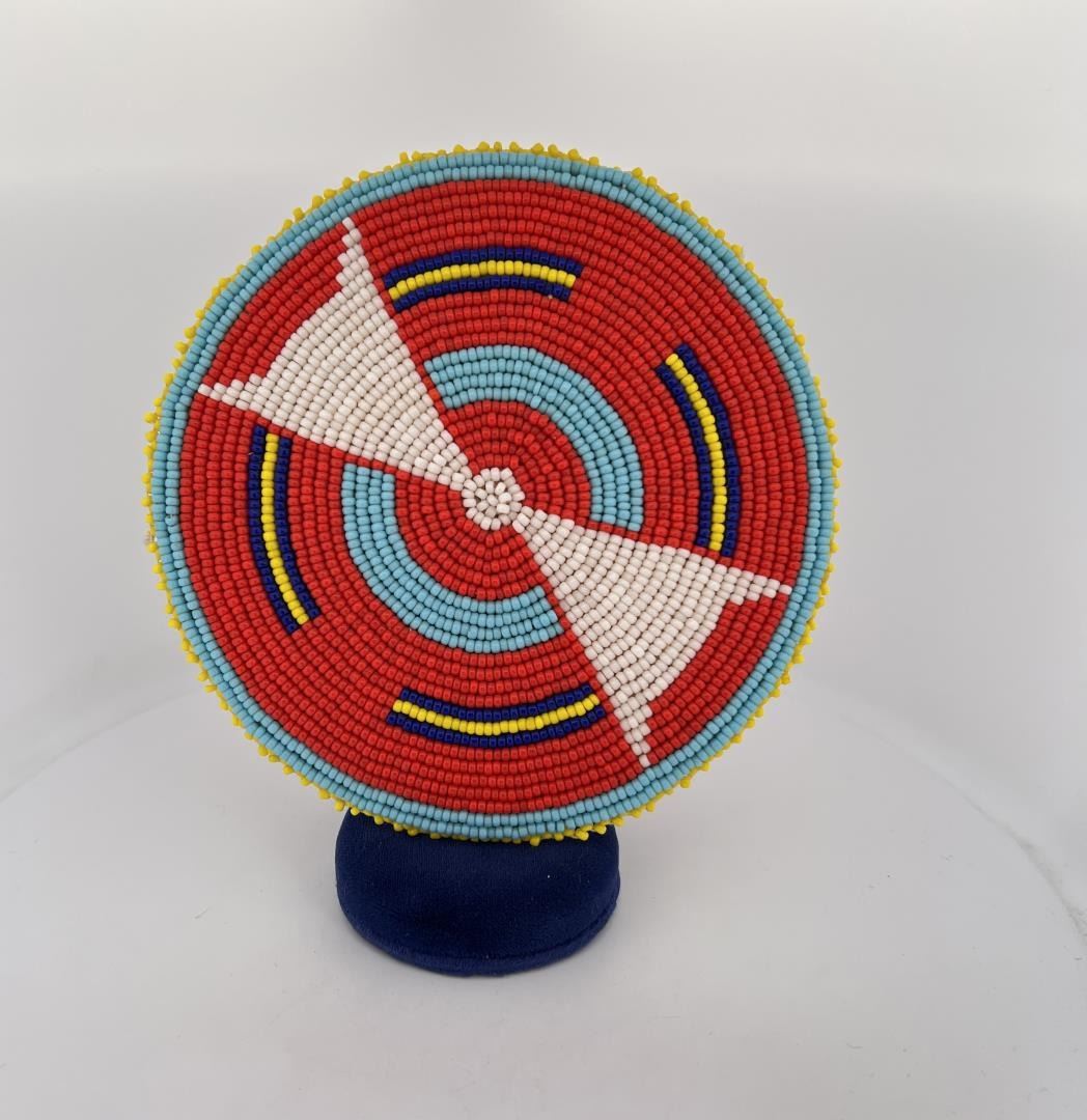 Native American Indian Beaded Rosette
