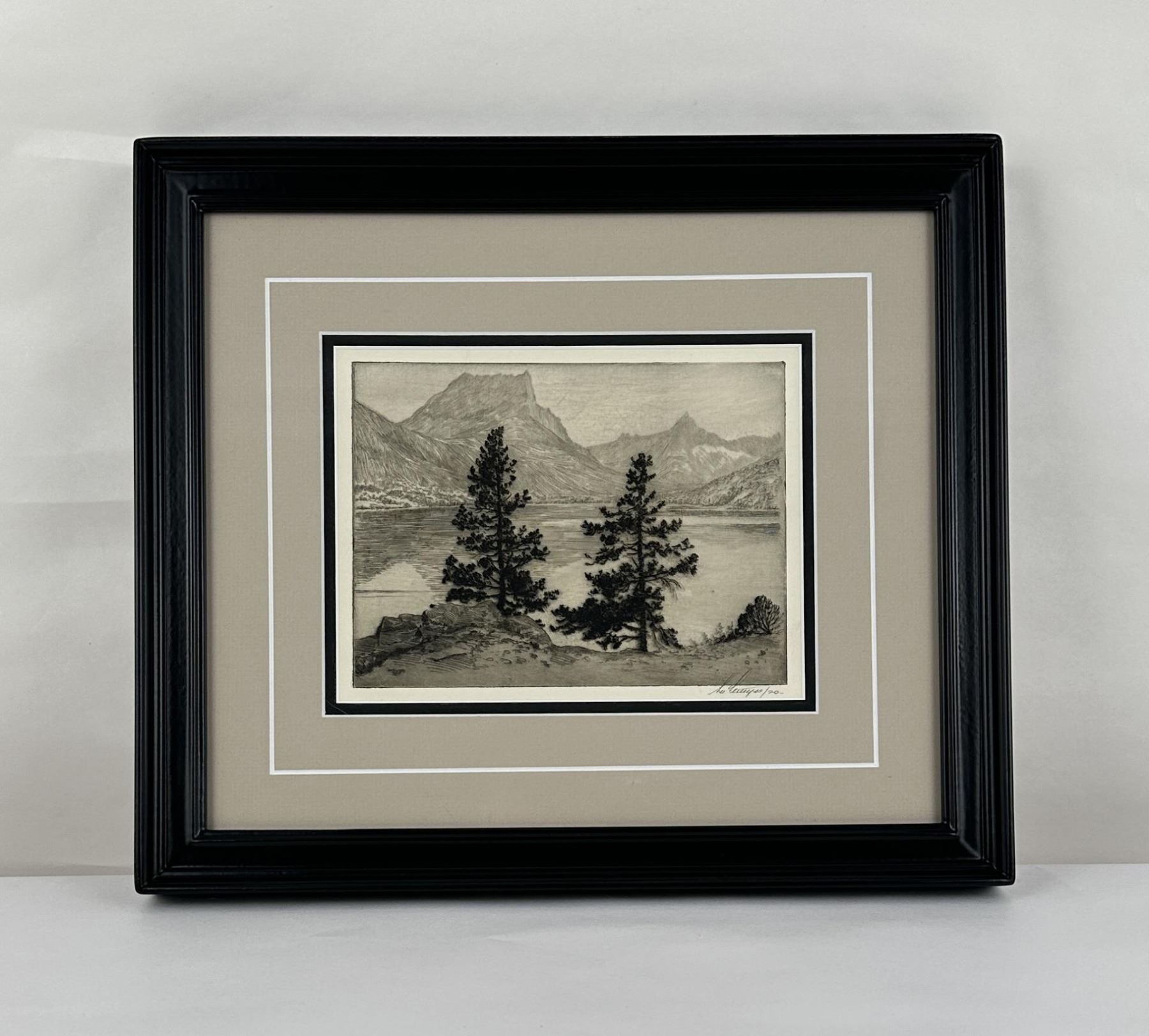 Lee Sturges Glacier Park Montana Etching