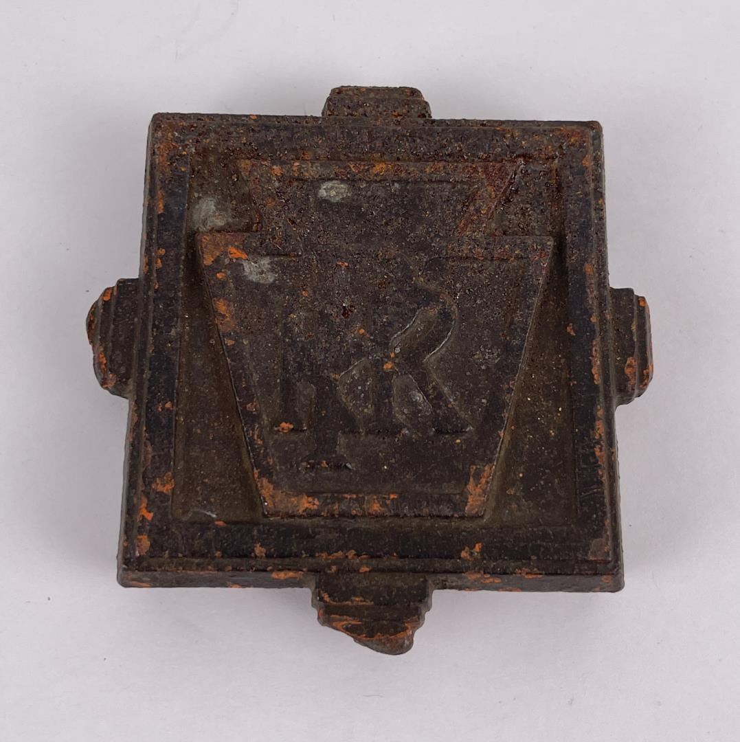 Pennsylvania Railroad Cast Iron Keystone