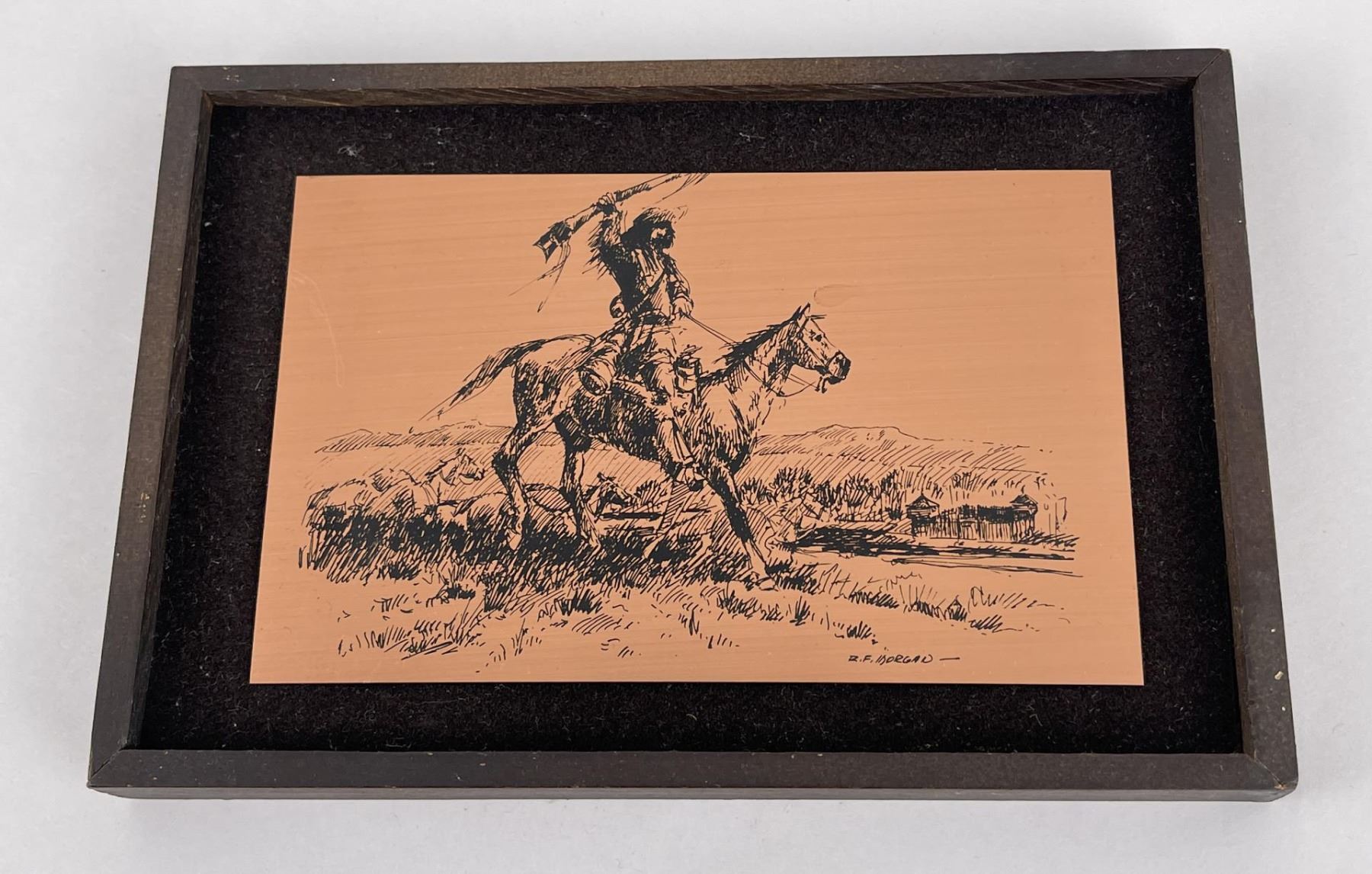 Robert F Morgan Copper Wall Engraving