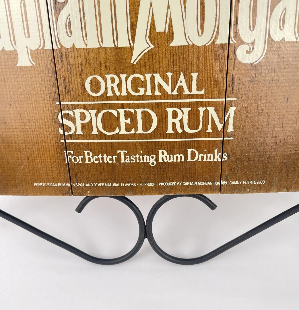 Captain Morgan Spiced Rum Wood Sign