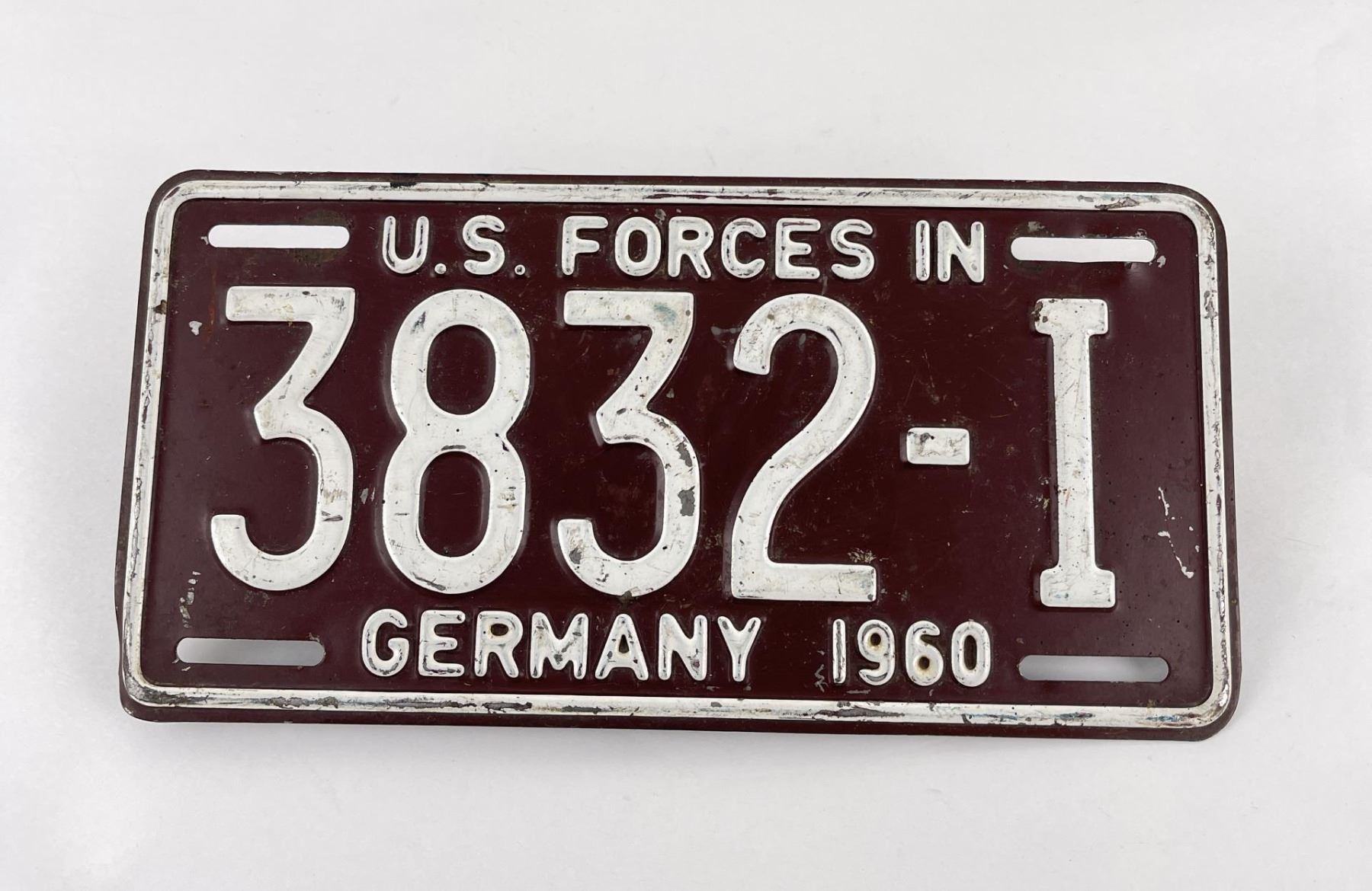 1960 US Forces in Germany License Plate