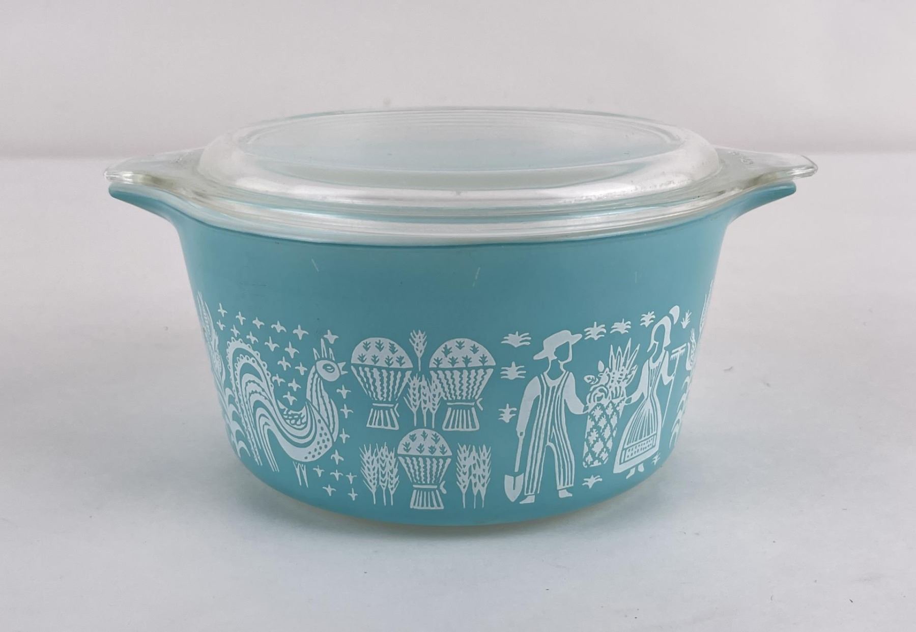 Pyrex 1 Quart Casserole Amish Butterprint 473