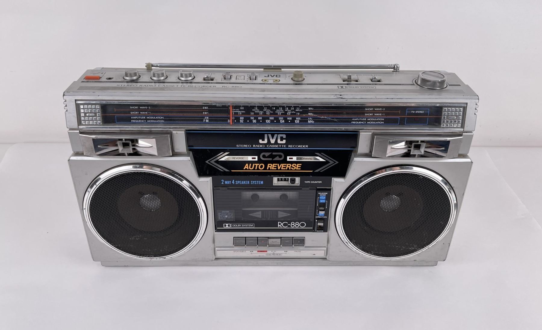 Vintage Boom Box Ghettoblaster JVC RC 880