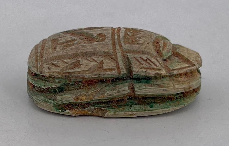 Ancient Egyptian Faience Pottery Scarab