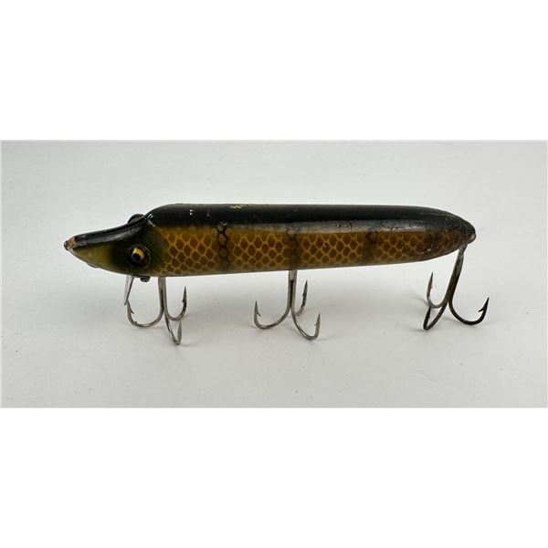 Heddon Vamp Wood Glass Eye Fishing Lure
