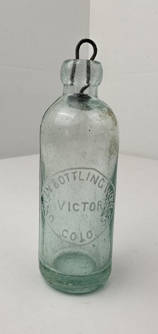 Union Bottling Victor Colorado Hutch Soda Bottle