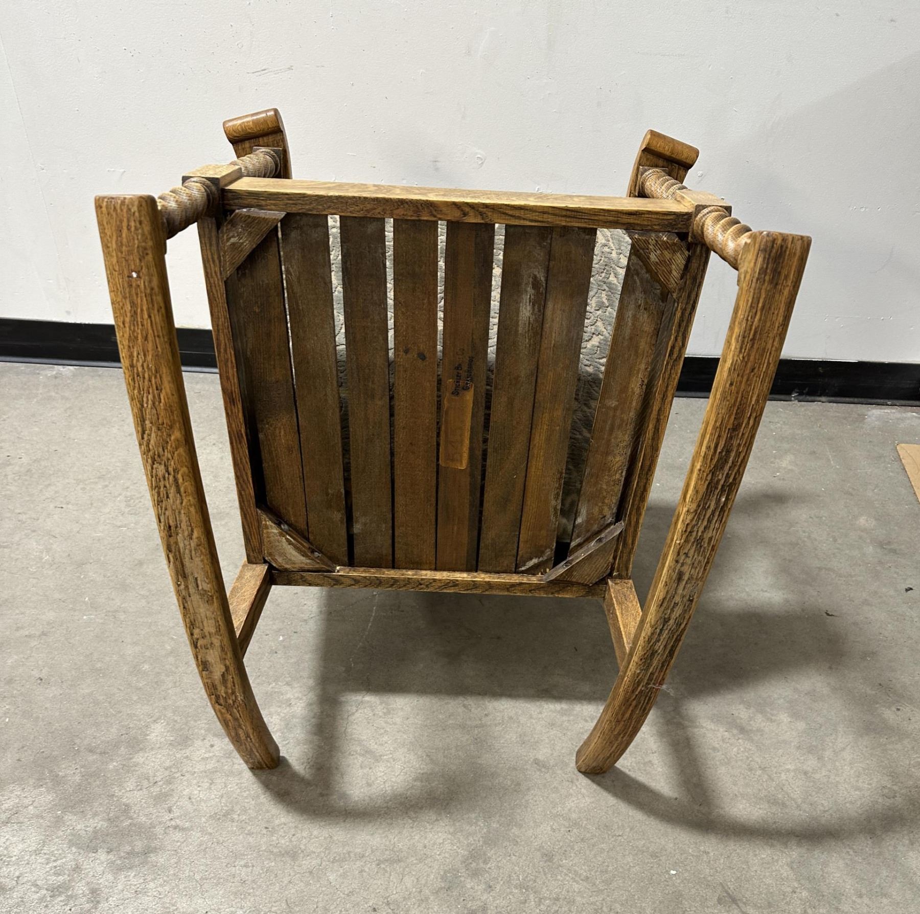 Stickley Bros. Antique Oak Rocker Barley Twist