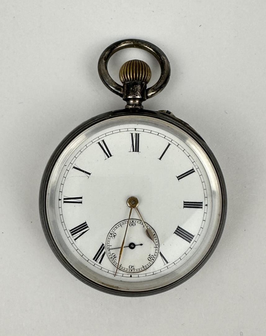 Antique European Coin Silver Pocket Watch