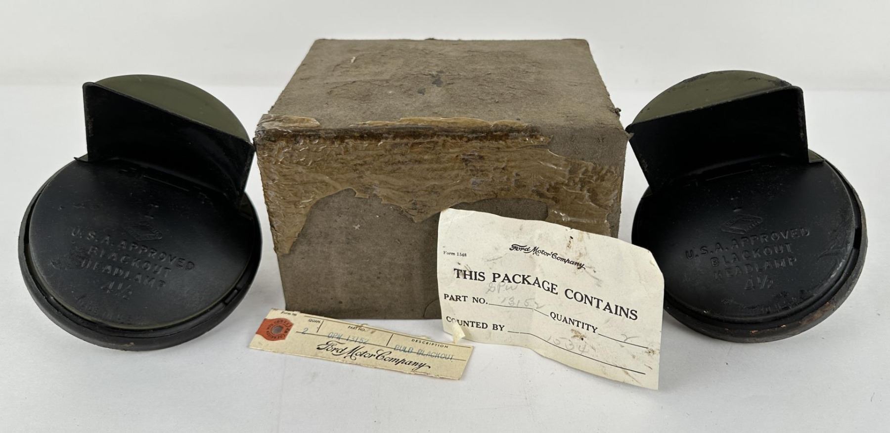 WW2 Ford Jeep Blackout Lights set of 2 in Box