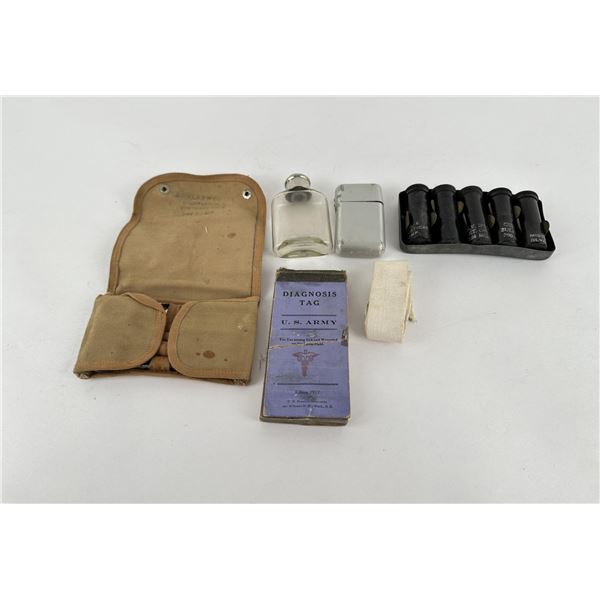 WW1 WWI US Army Medical Officer's Belt Kit