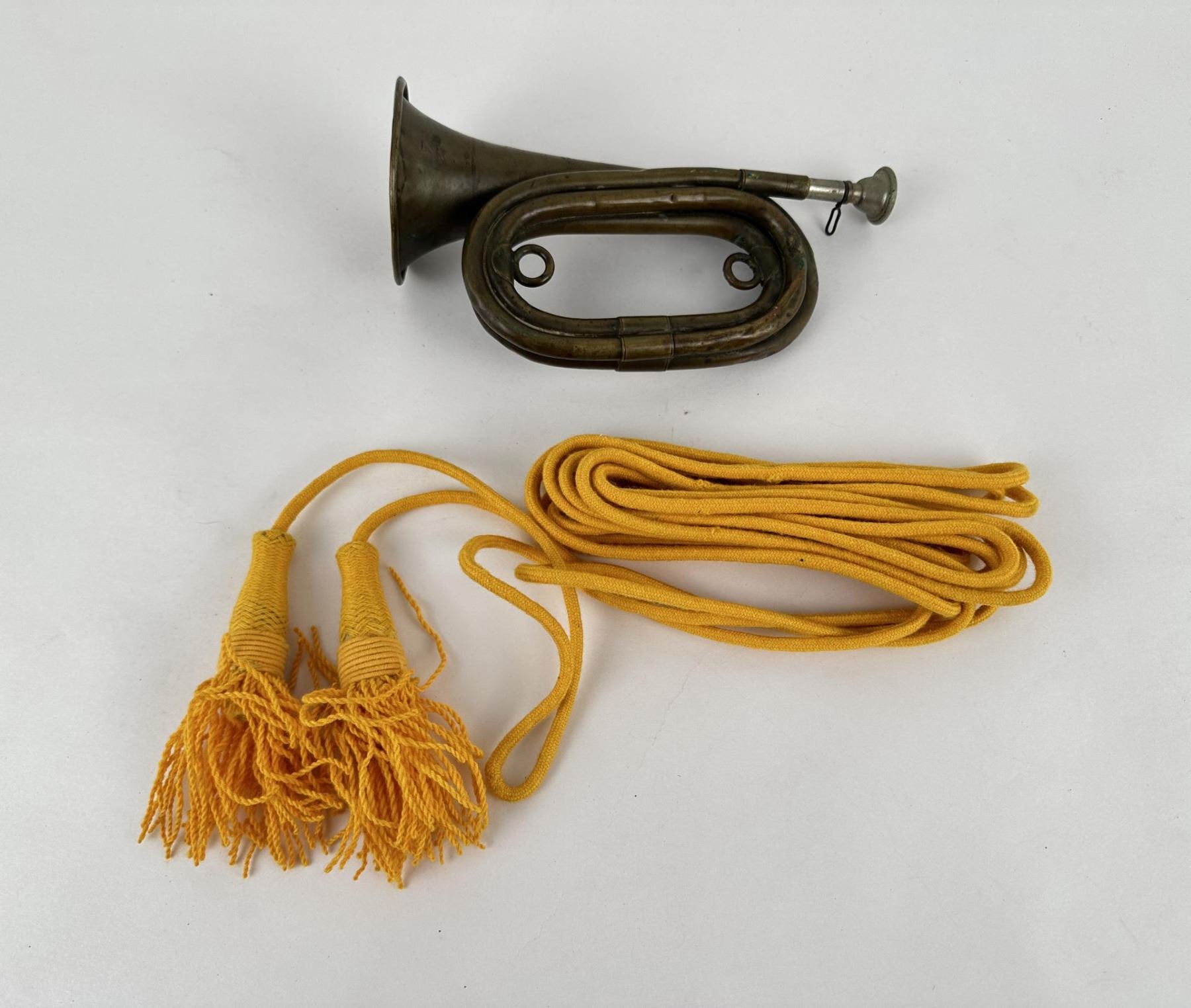 WW1 WWI US Infantry Cavalry Trench Bugle & Cords