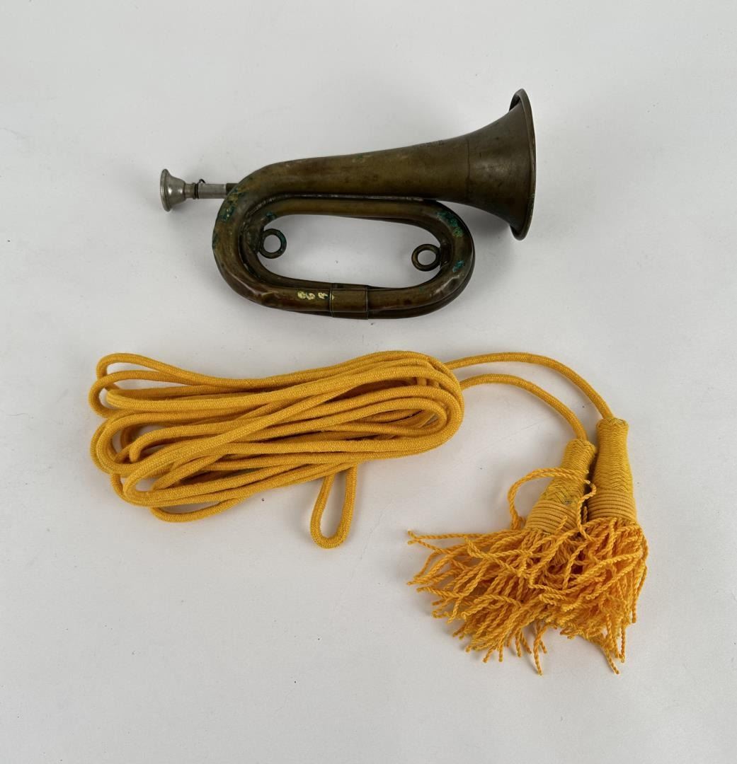 WW1 WWI US Infantry Cavalry Trench Bugle & Cords